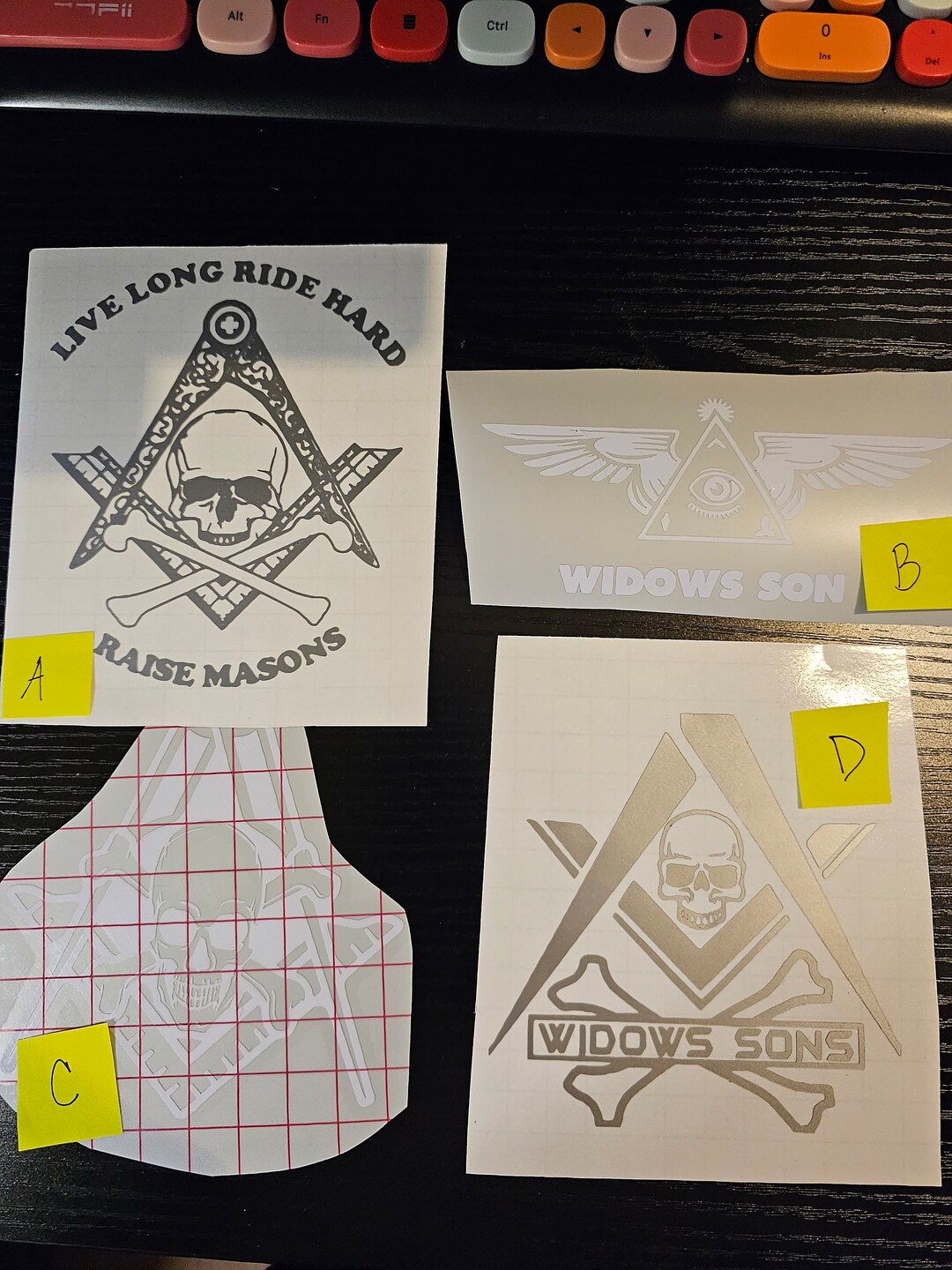 Freemason Widows Son Decals - Etsy
