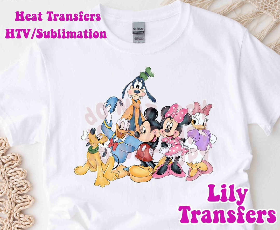Mickey and Friends Image Transfers, Mickey and Friends Iron on Heat ...