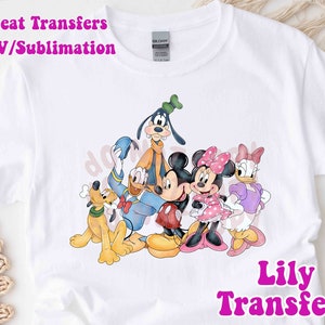 Mickey and Friends Image Transfers, Mickey and Friends Iron on Heat ...