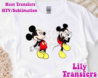 Mickey and Friends Image Transfers, Disney Family Vacation Sublimation ...