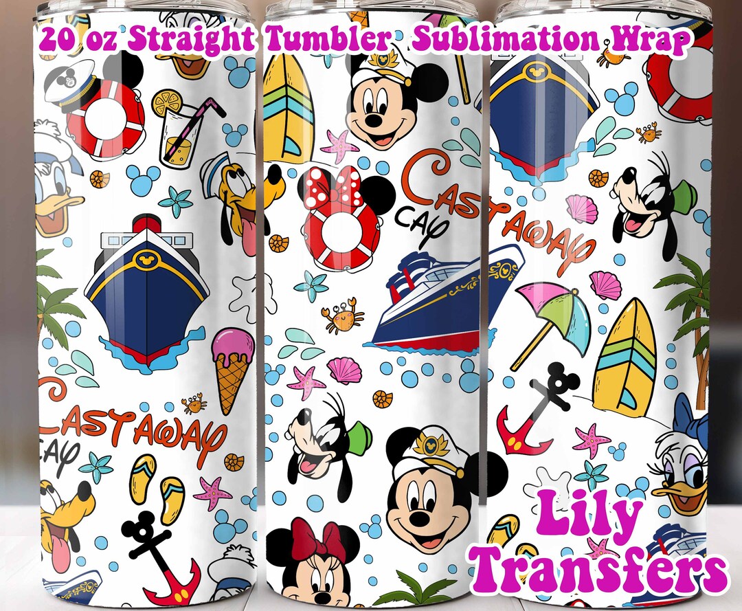 Disney Family Cruise Sublimation Transfer for 20 Oz Skinny Tumbler ...
