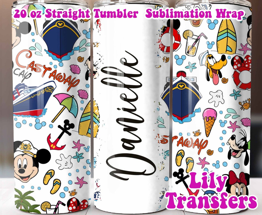 Disney Family Cruise Sublimation Transfer for 20 Oz Skinny Tumbler ...