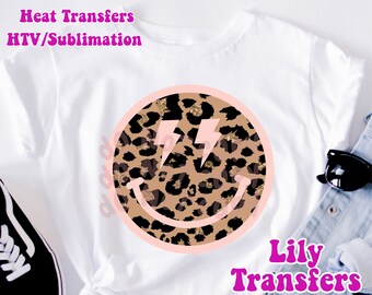 DTF Hot Peel Iced Coffee Happy Face Transfers, Trendy Prints, Cute ...