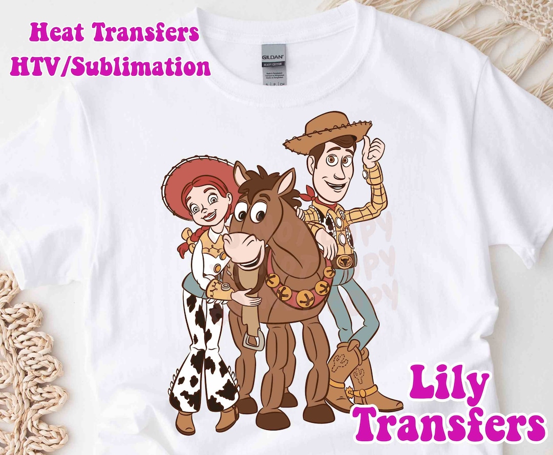 Toy Story Image Transfers, Family Trip Iron on Heat Transfers, Family ...