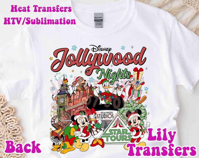 Mickey Christmas HTV and Sublimation Image Transfer, Family Vacation ...
