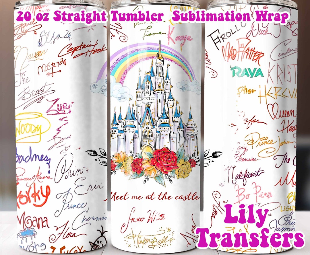 Disney Sublimation Transfer for 20 Oz Skinny Tumbler, Full Wrap Tumbler ...
