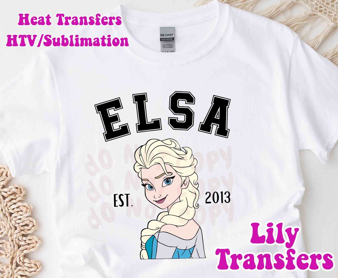 Elsa Image Transfers, Elsa Iron on Heat Transfers, Elsa Sublimation ...