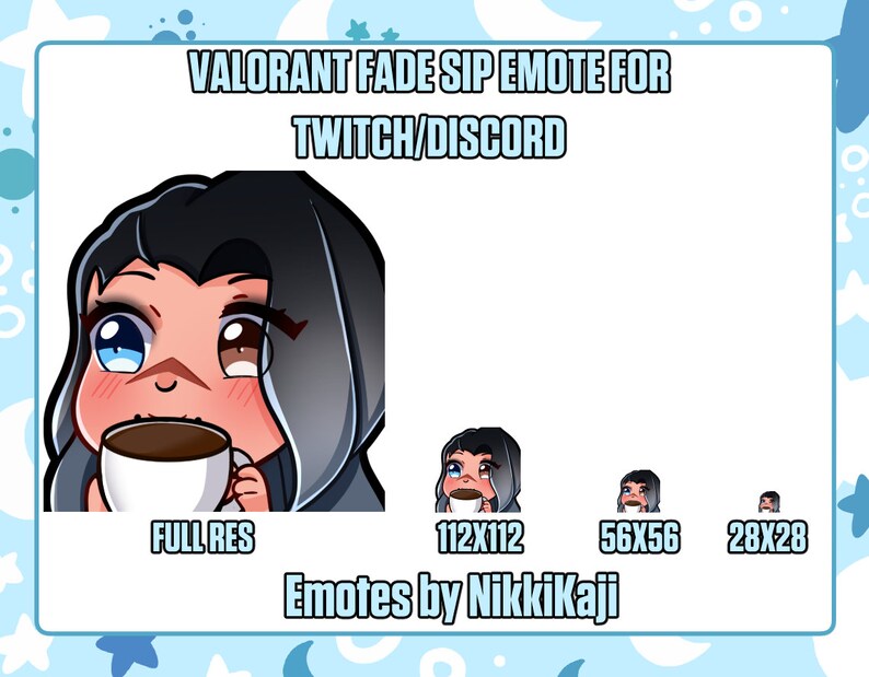 Valorant Fade Sip Emote for Twitch/discord | Etsy India