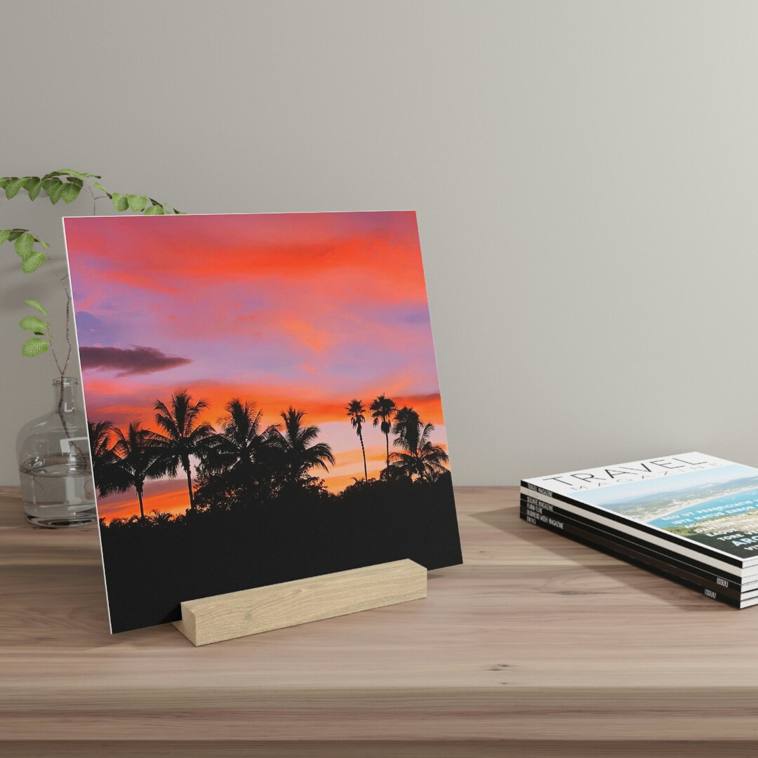 Jupiter, Florida Sunset- Gallery Board With Stand - Etsy
