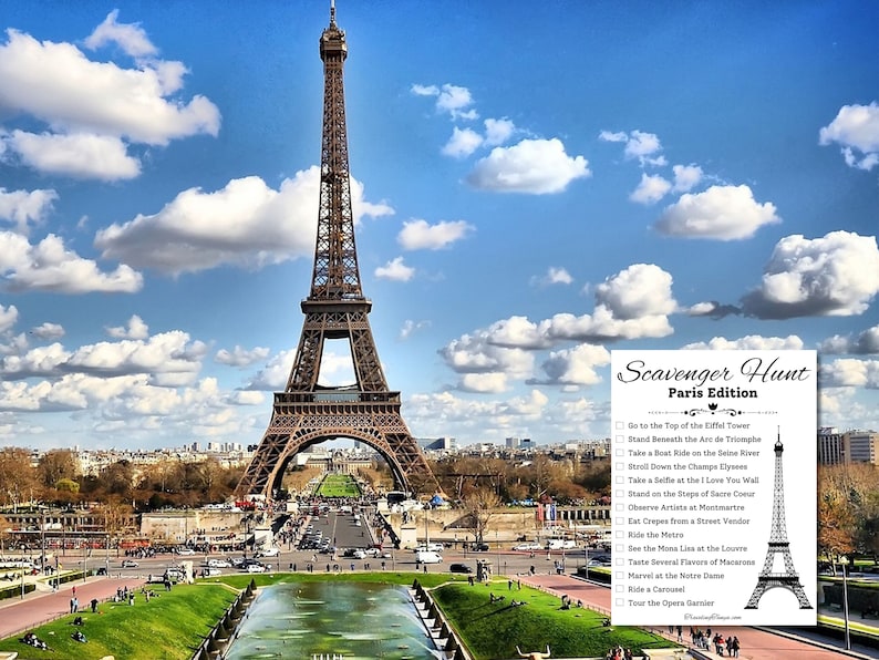 Scavenger Hunt for Paris, France - Family Vacation Activity - Gift for ...
