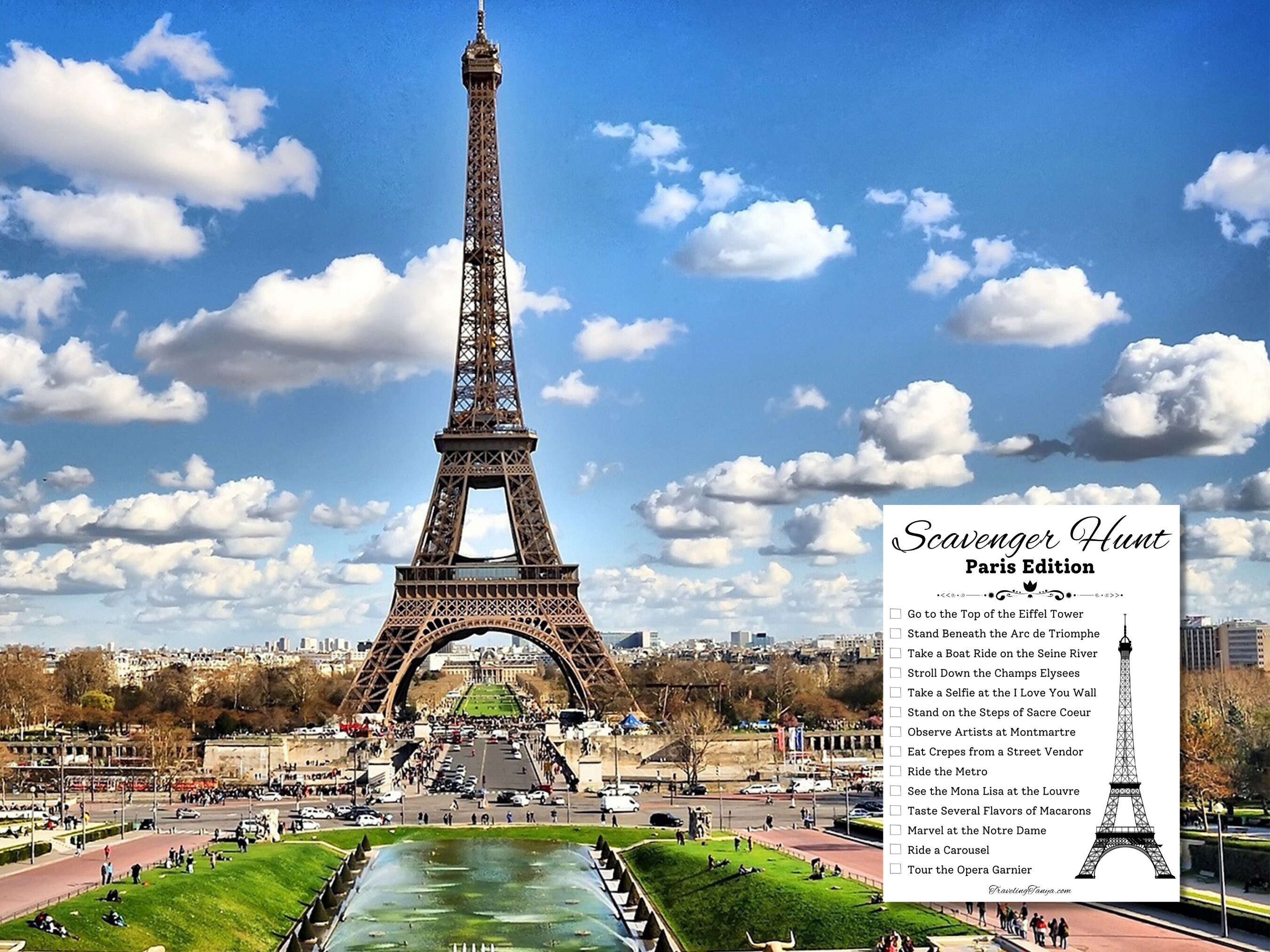Scavenger Hunt for Paris, France - Family Vacation Activity - Gift for ...
