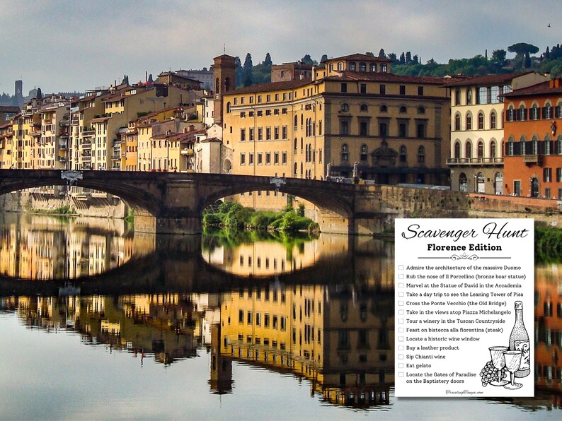 Scavenger Hunt for Florence Italy Family Vacation Activity - Etsy