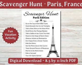 Beach Scavenger Hunt - Family Vacation Activity - Beach Vacation ...