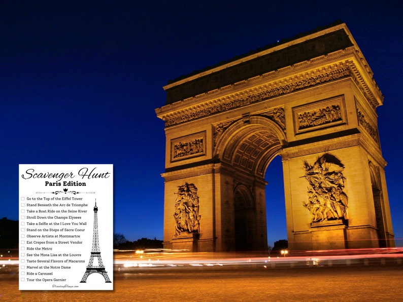 Scavenger Hunt for Paris, France Family Vacation Activity Gift for ...