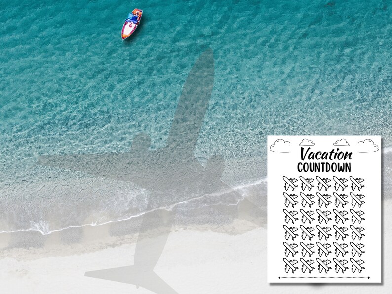 Vacation Countdown - Travel Printable - Trip Countdown - Travel ...