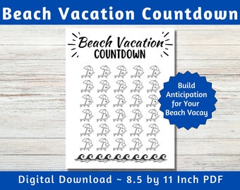 Vacation Countdown - Travel Printable - Trip Countdown - Travel ...