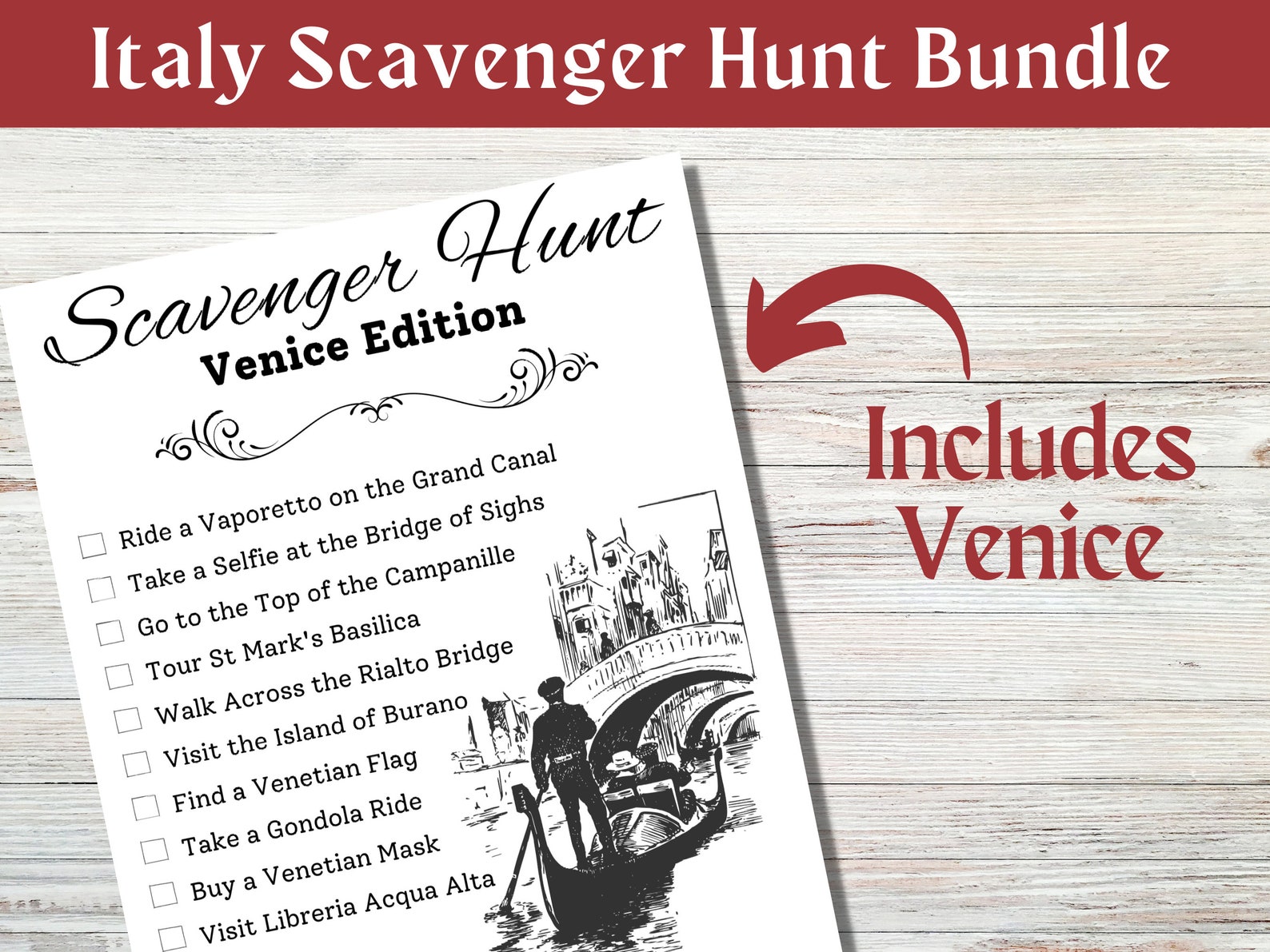 Italy Scavenger Hunt Bundle - 3 Scavenger Hunts - Rome, Florence ...