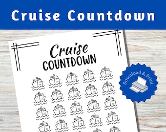Vacation Countdown - Travel Printable - Trip Countdown - Travel ...