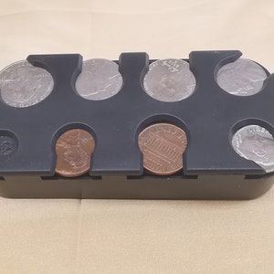 Custom COIN MATE Case Organizer Change Holder Slots for U S Dimes ...