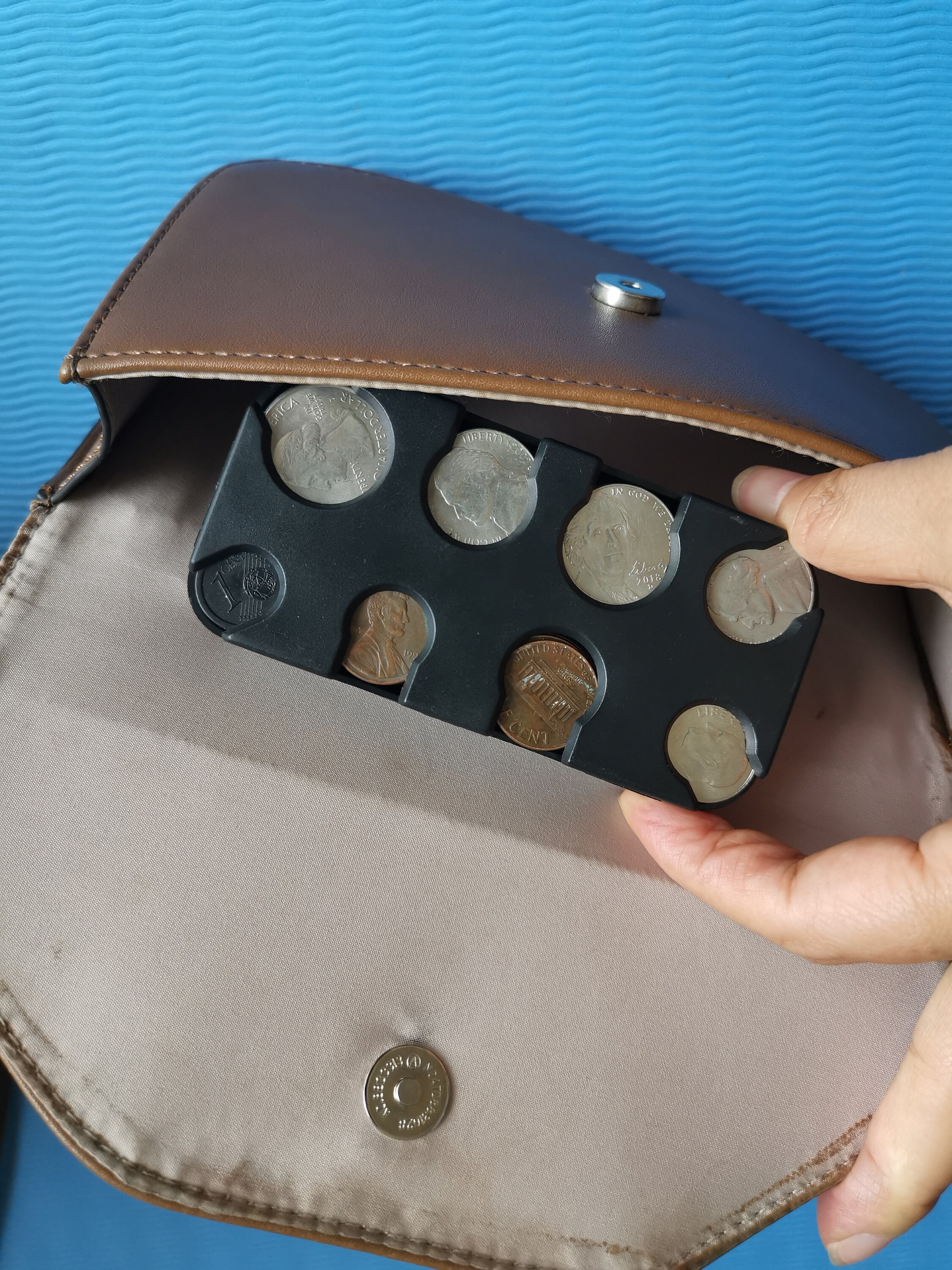 2 Pcs Custom COIN MATE Case Organizer Change Holder Slots for U S Dimes ...