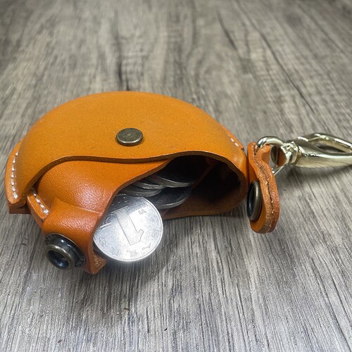 Leather Coin Purse Genuine Leather Coin Bag Coin Pouch Etsy