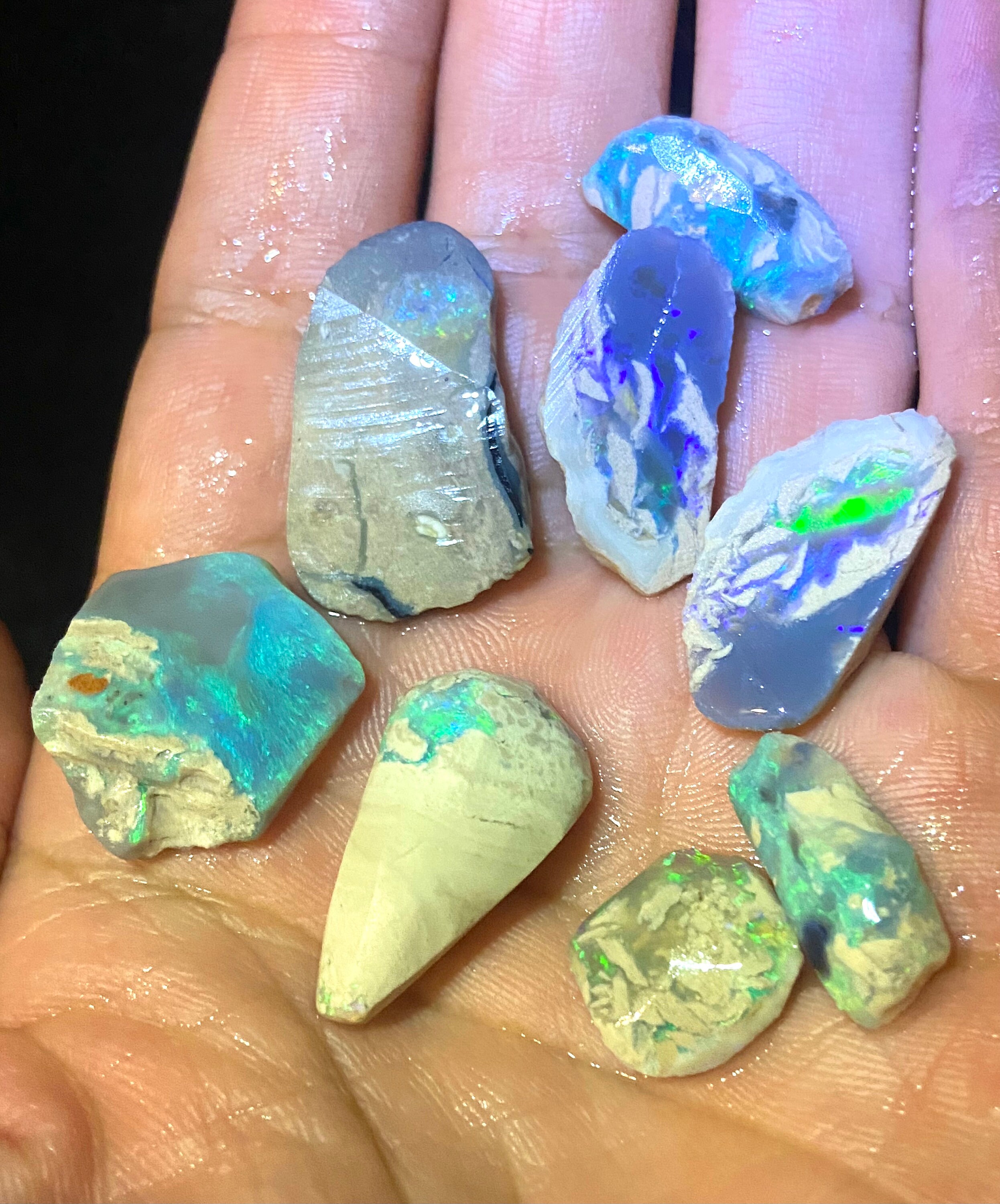 Rough and Rub Opals From Lightning Ridge - Etsy