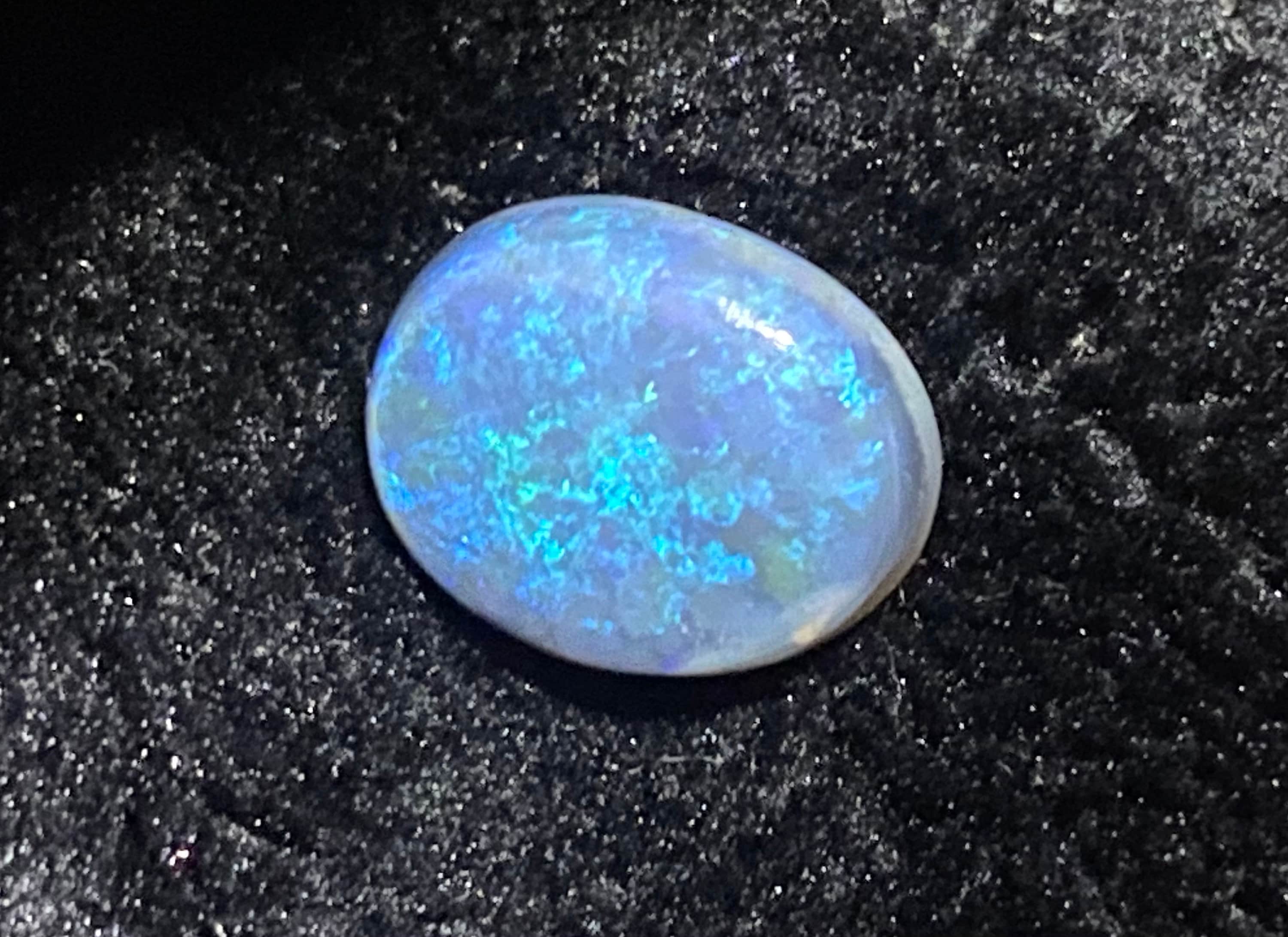 Half Polished Blue Crystal Opal Lightning Ridge Nsw - Etsy