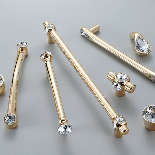 Crystal Cabinet Knobs - Etsy