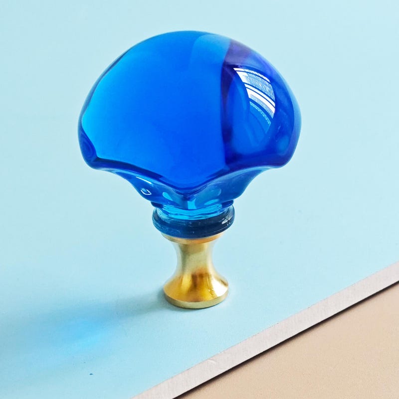 Blue Glass Knob - Etsy