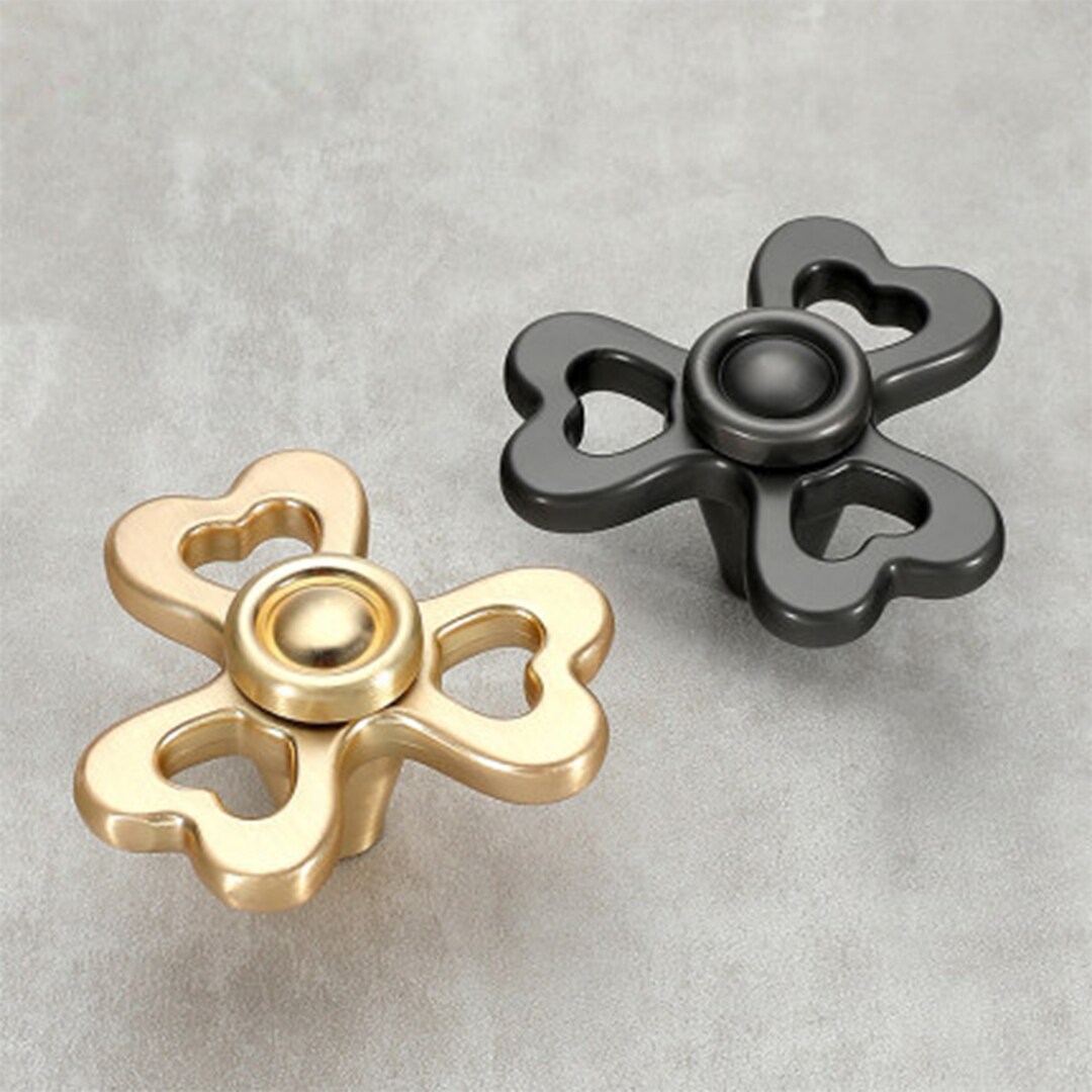 2.1 Gyro Kitchen Drawer Knobs Pulls Gold Unique Cabinet Door Pulls Gray ...