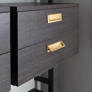 2.5" 3.75" Gold Black Gray Flip Handles Pulls Cabinet Flip Pulls ...