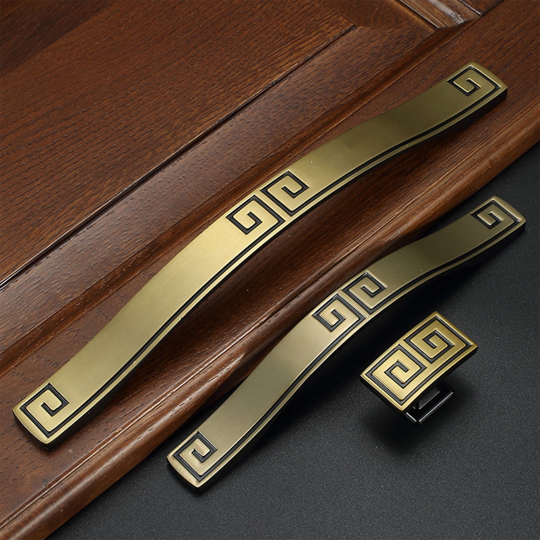 5 7.56 Asian Kitchen Cabinet Door Pulls Retro Drawer Pulls Rustic ...