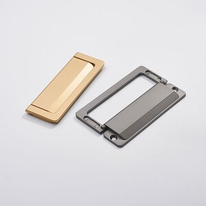 2.5" 3.75" Gold Black Gray Flip Handles Pulls Cabinet Flip Pulls ...