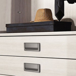 2.5" 3.75" Gold Black Gray Flip Handles Pulls Cabinet Flip Pulls ...