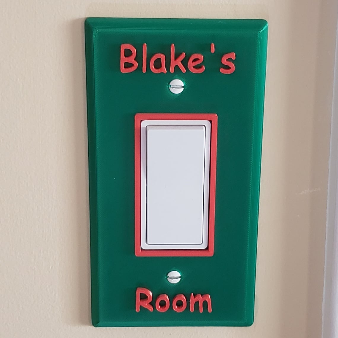 Personalized 3D Printed Light Switch Covers, Custom Light Plate Cover ...