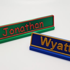 Personalized Kids Desk Name Plates, Customizable Business Nameplates ...