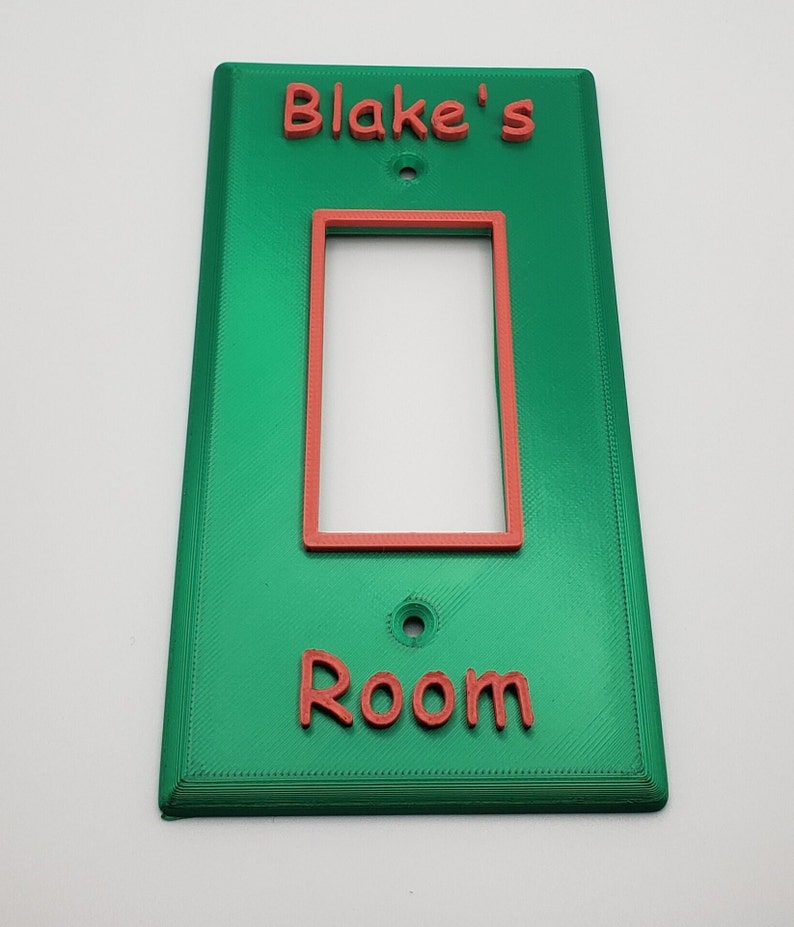 Personalized 3D Printed Light Switch Covers, Custom Light Plate Cover ...