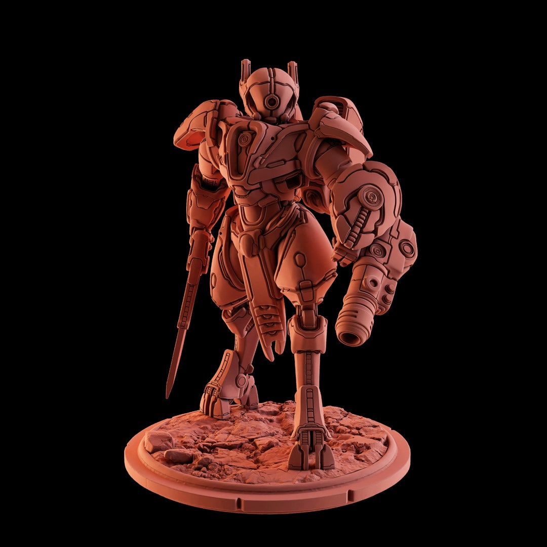 Black Sun Covenant Commander Closesight 60mm Tall Mech Suit - Etsy