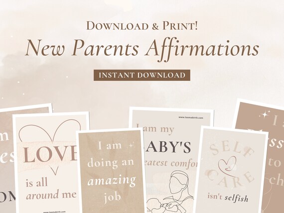New Parents Affirmation Printables - Etsy