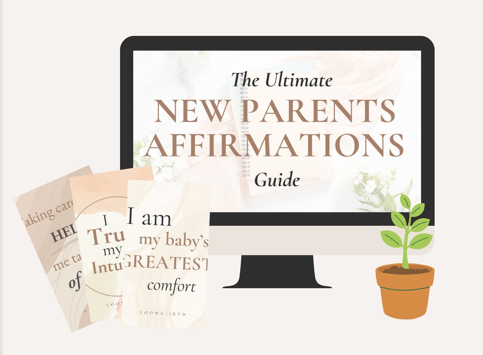 New Parents Affirmation Printable Cards V.2 - Etsy