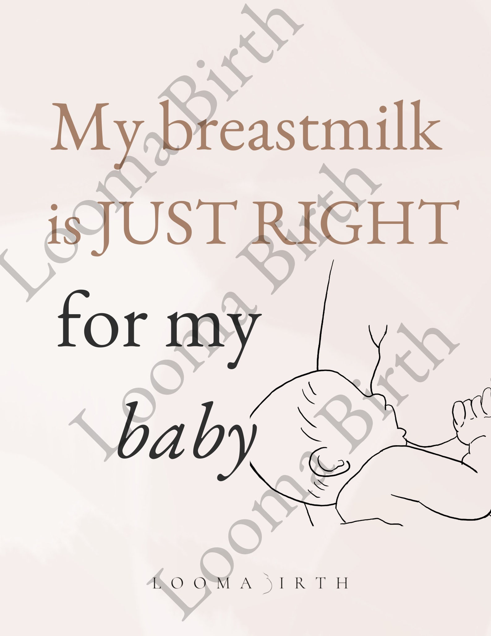 BREASTFEEDING AFFIRMATION Printable Cards, Breastfeeding Love Card ...