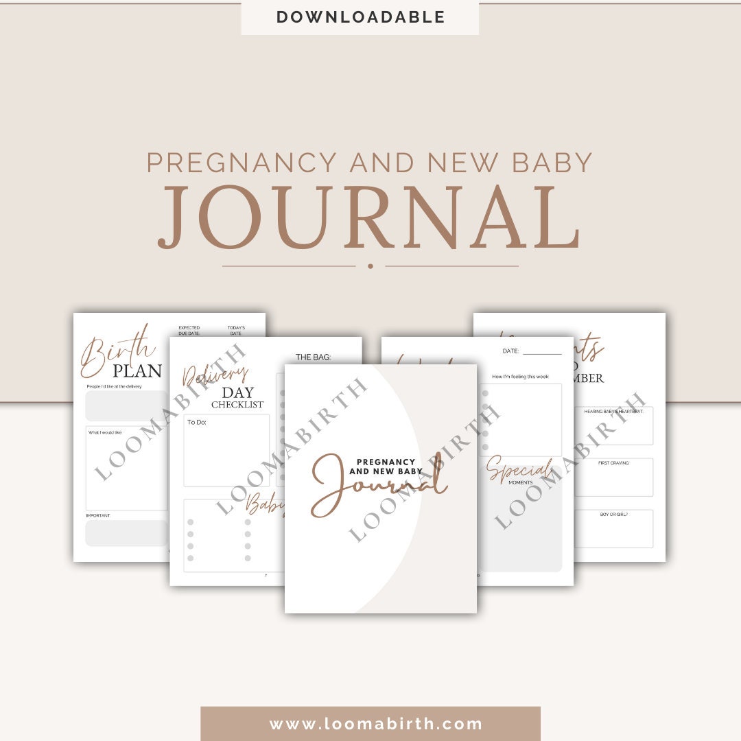 Pregnancy and New Baby Journal - Etsy