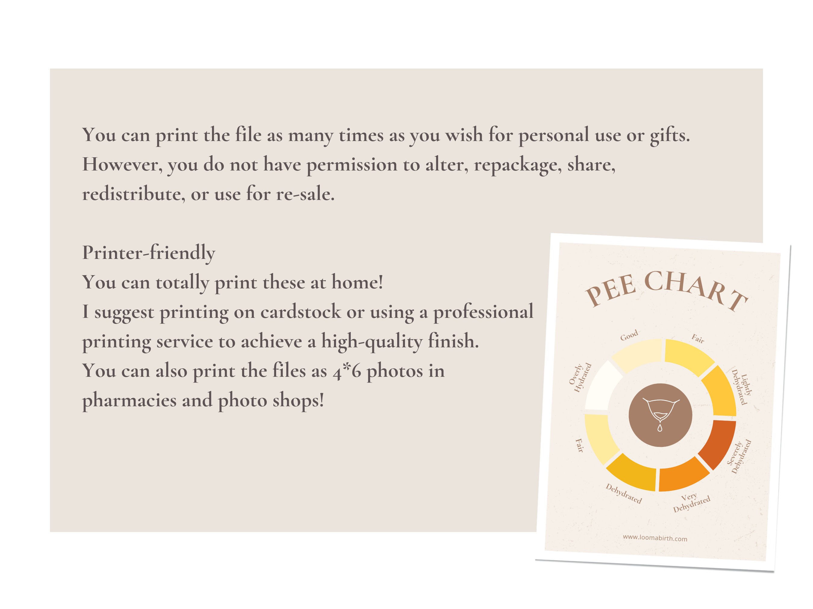 Printable Infographic | Pee & Poop Charts — loomabirth