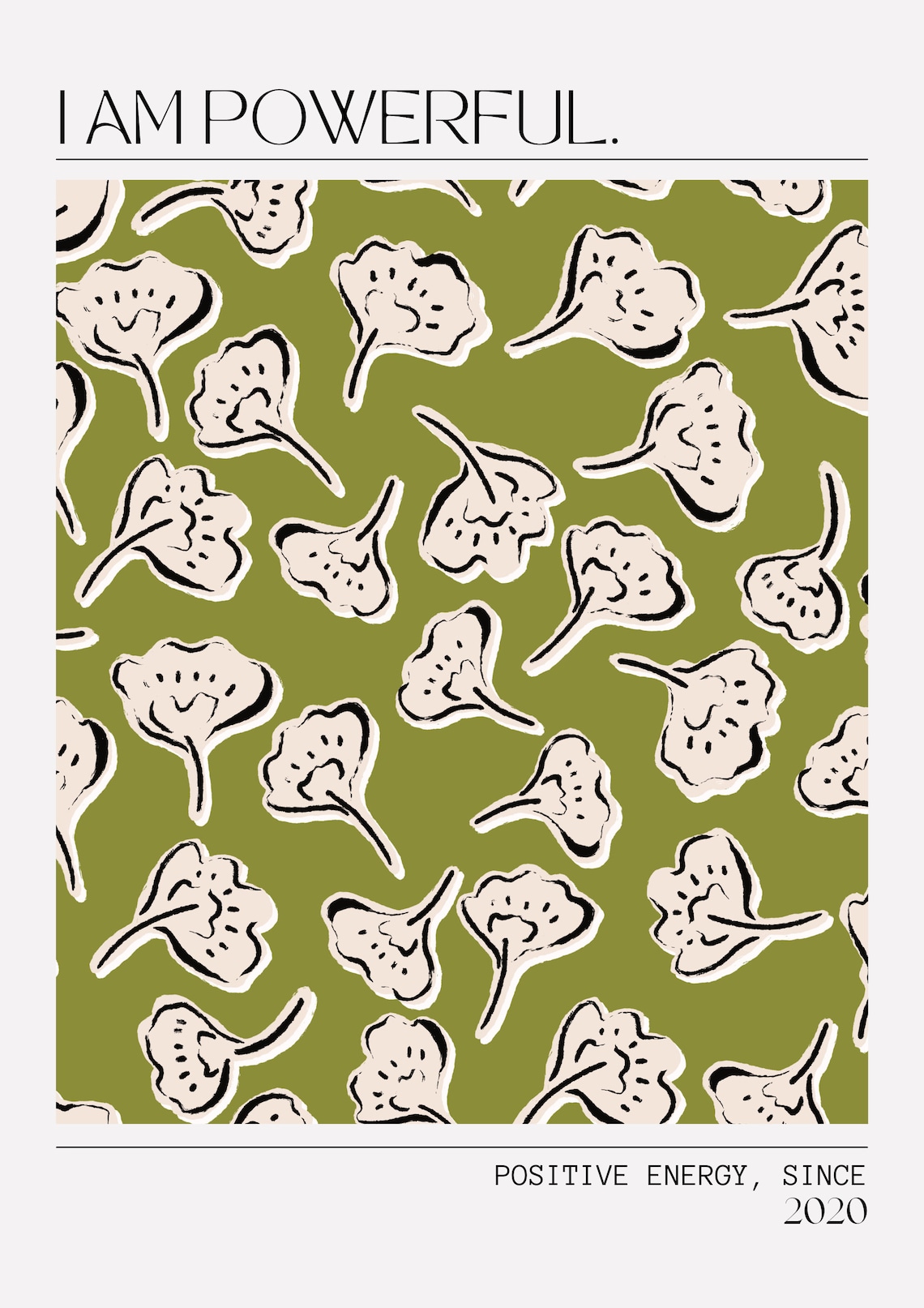 Printable Positive Affirmations Wall Art I Am Powerful - Etsy