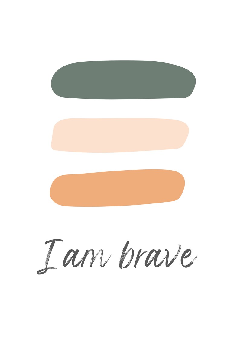 Printable Positive Affirmation Nursery Wall Art Digital Print for Kids ...