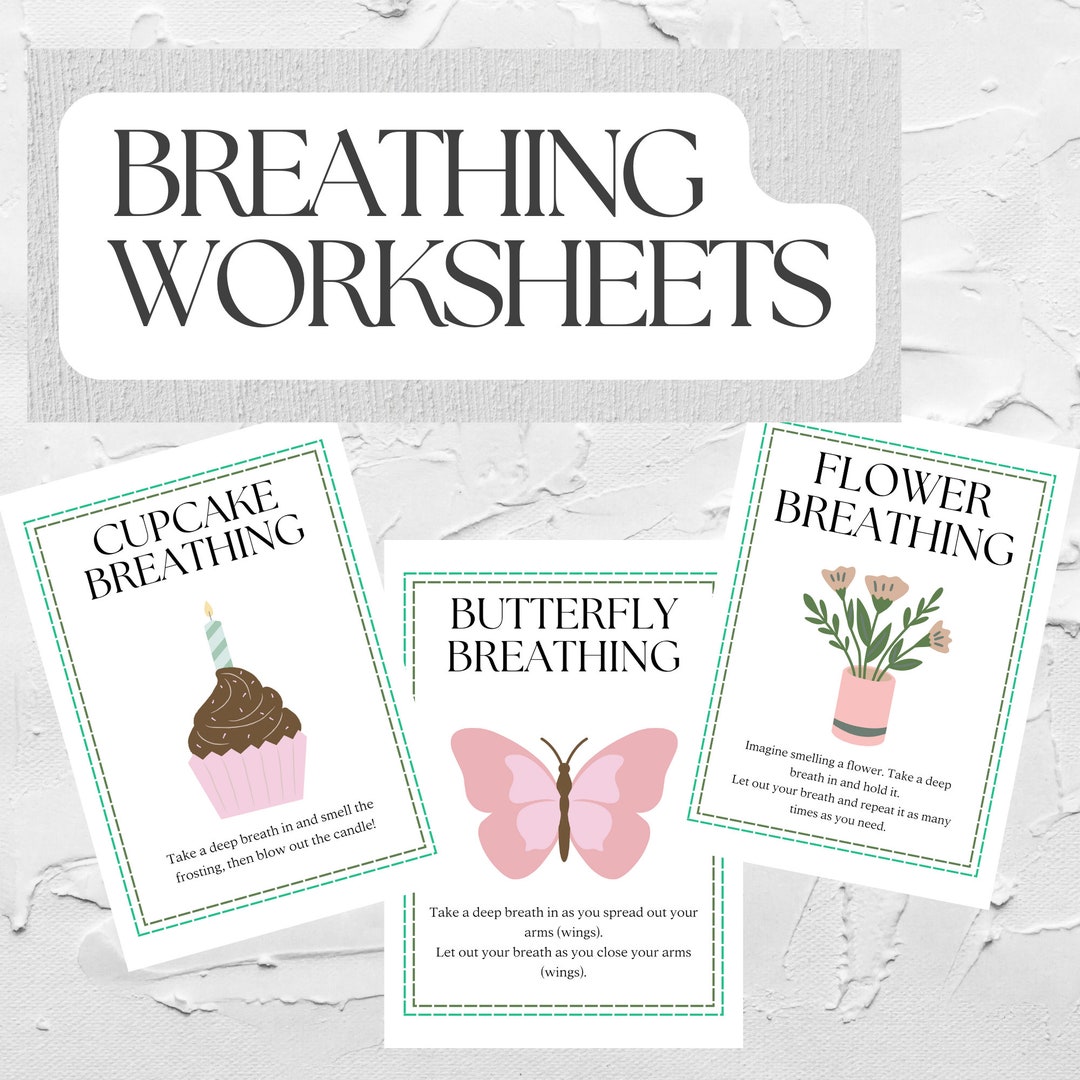 Printable Breathing Worksheets for the Classroom Encourage Breathwork ...