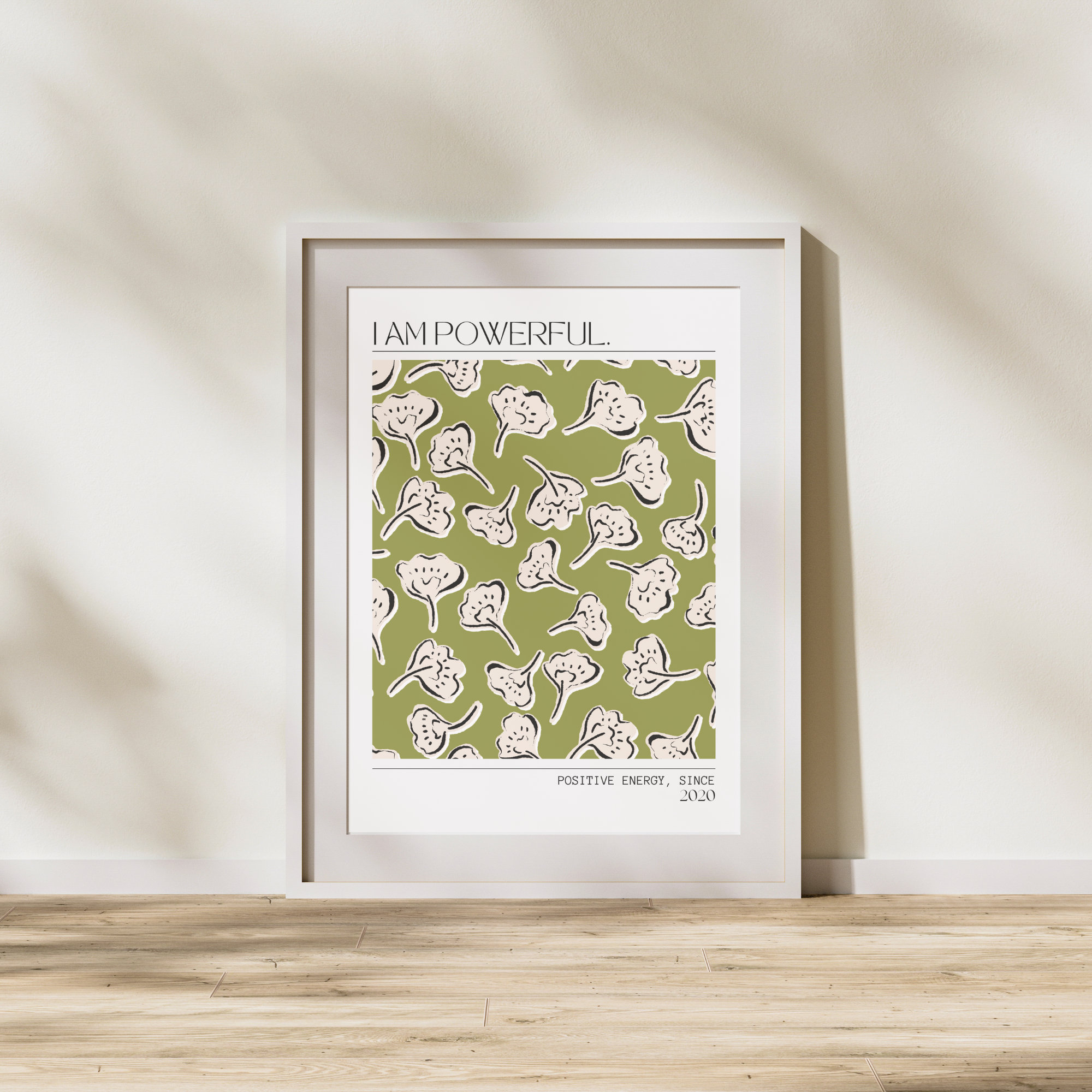 Printable Positive Affirmations Wall Art I Am Powerful - Etsy