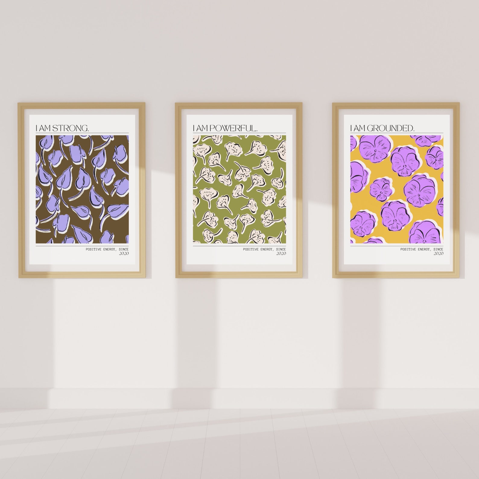 Printable Positive Affirmations Wall Art I Am Powerful - Etsy