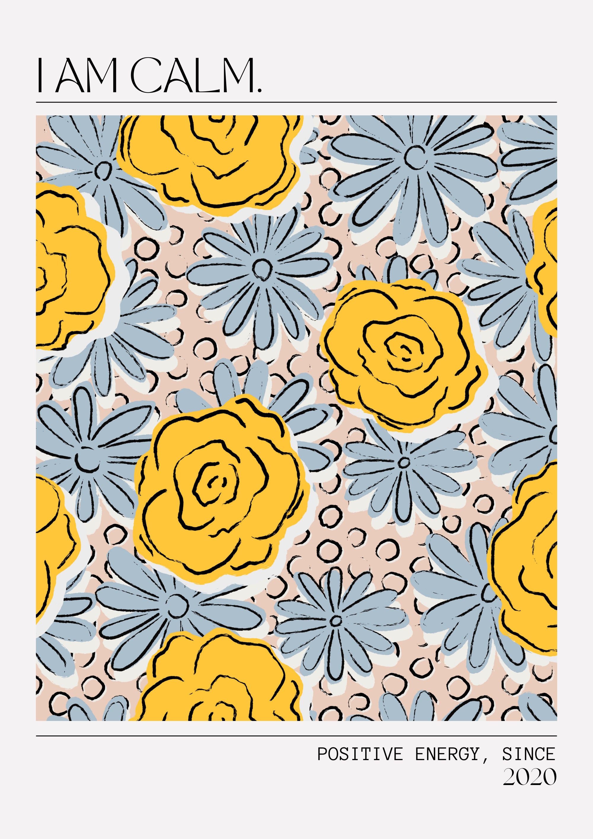 Printable ~ Positive Affirmations Wall Art | I Am Calm | Words of ...