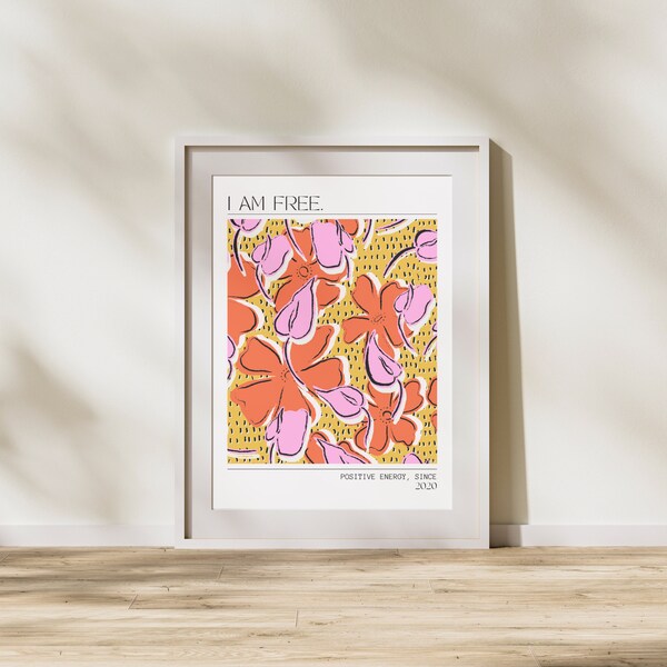 Printable Positive Affirmations Wall Art I Am Powerful Words of ...